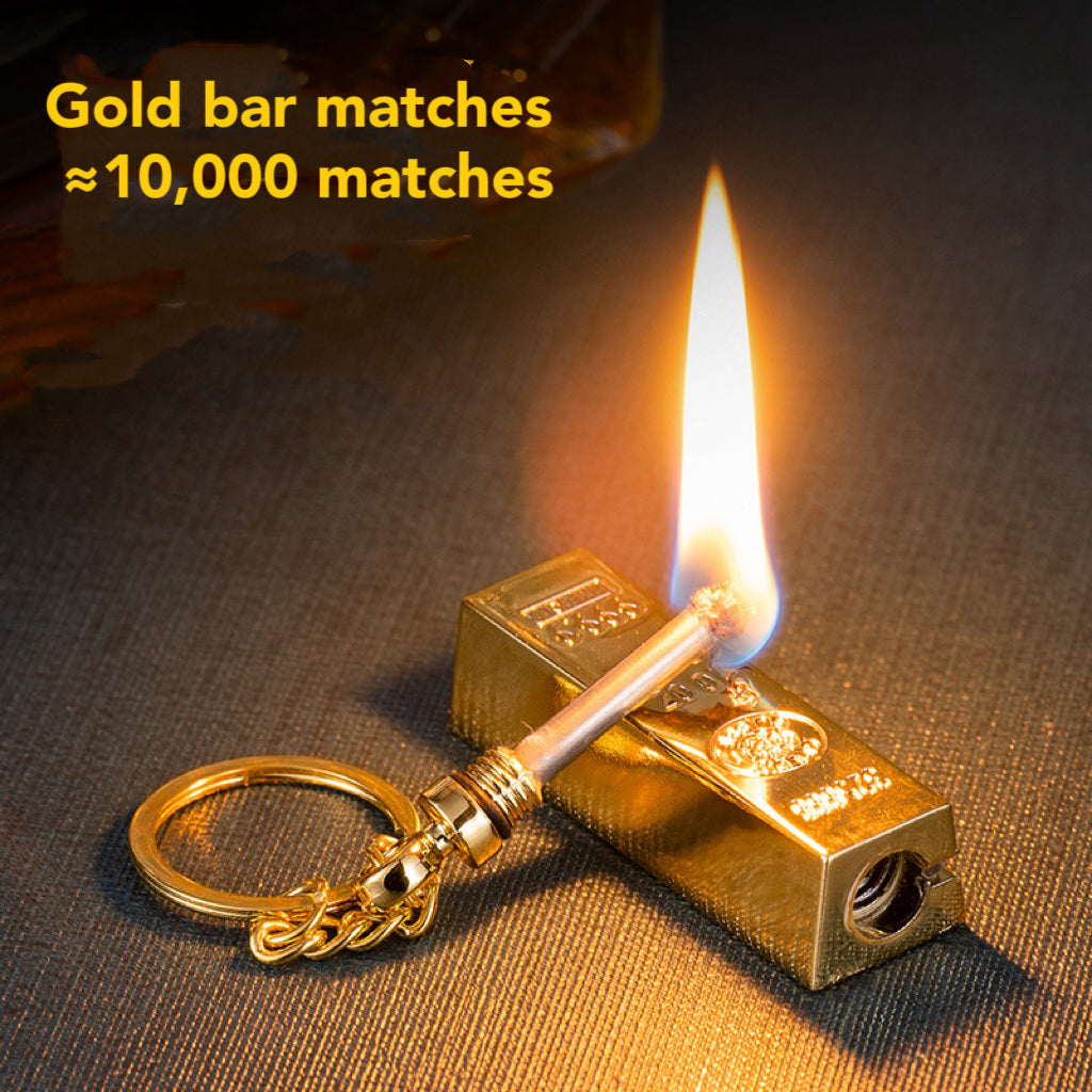 🌟Great Gift🎁Multi-function Metal Keychain Matches can be Struck Tens o ...